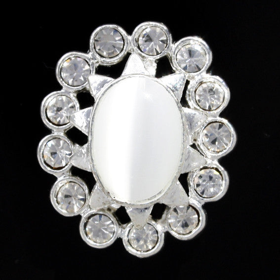 OVAL DIAMONTE ENCRUSTED SHANK BUTTON 27MM – www.jimmybuttons.com.au