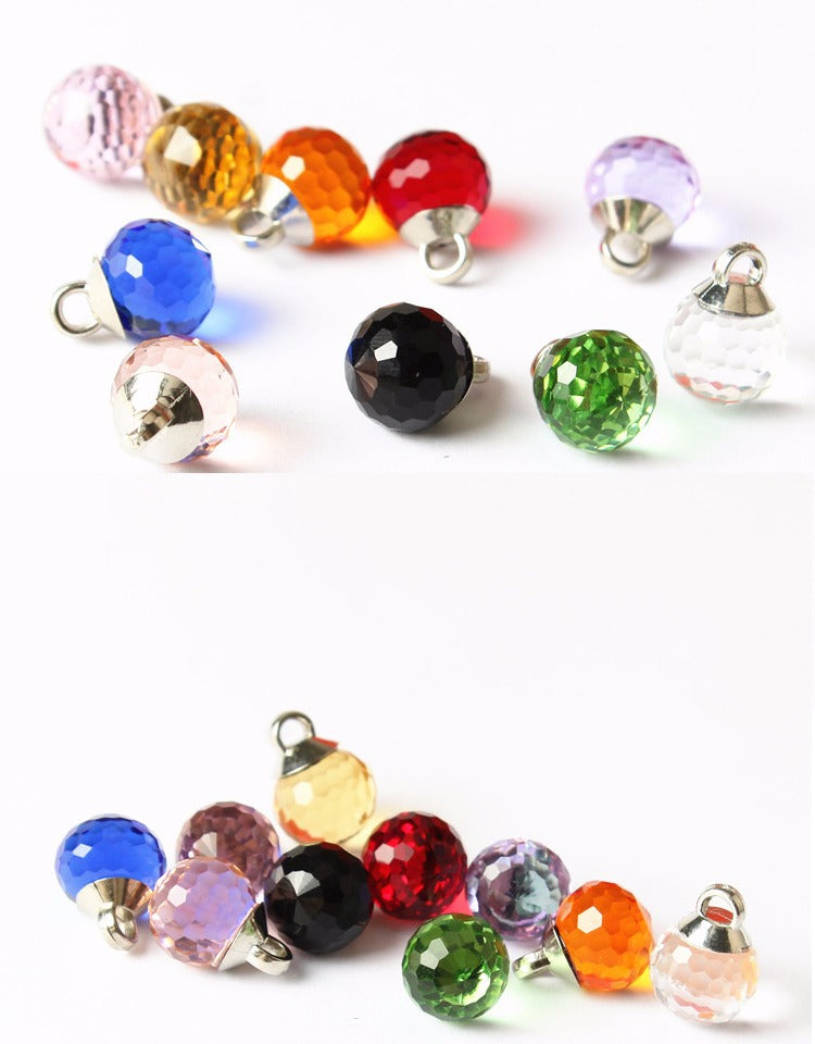 Glass ball shank button - 10mm – www.jimmybuttons.com.au