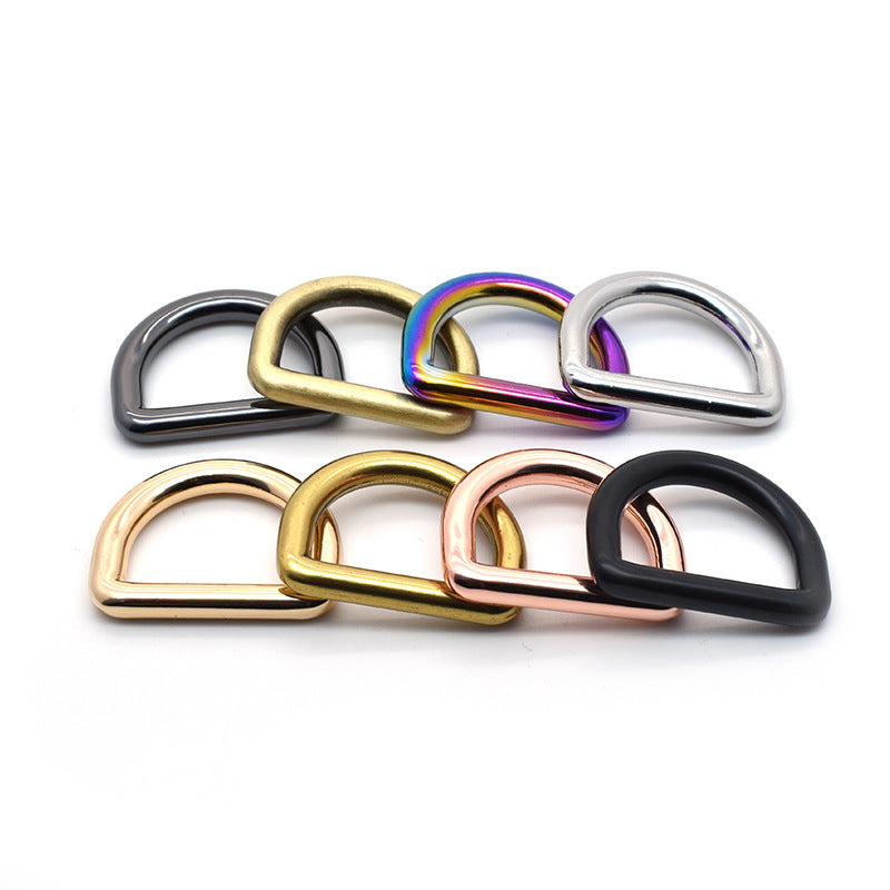 Round metal threading D-ring – www.jimmybuttons.com.au
