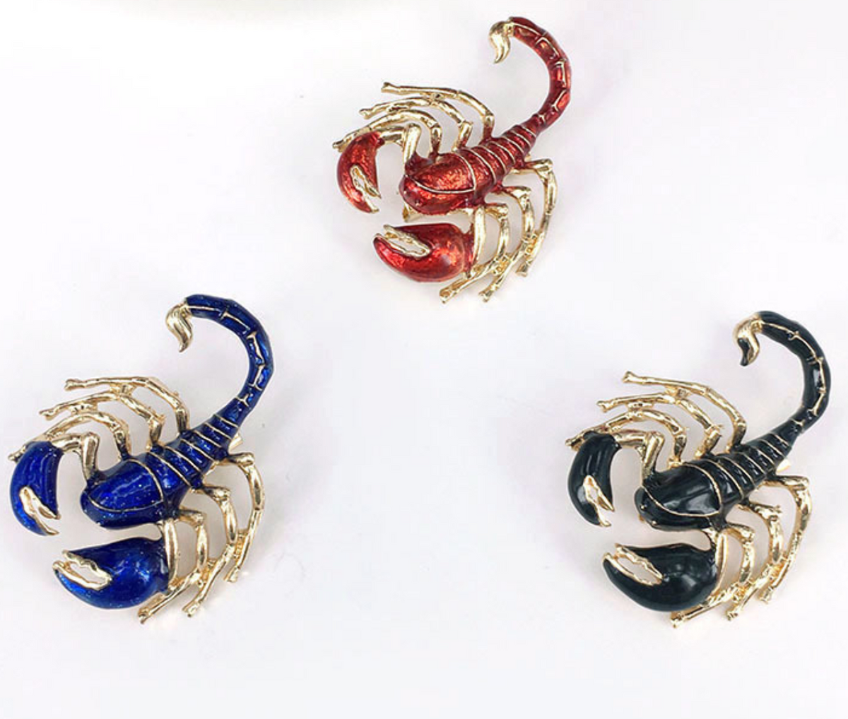 Scorpion Rhinestone Brooch Pin Women Metal Pin Scarf Clip Accessories ...