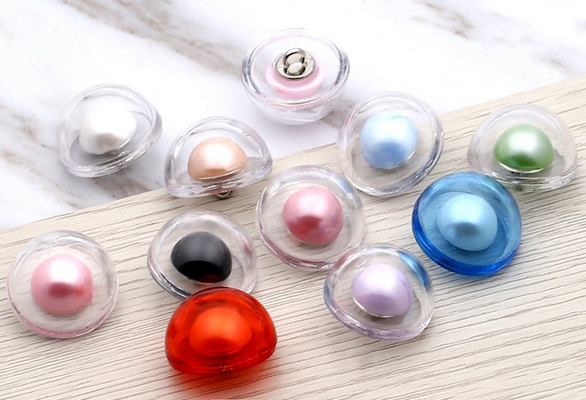 Bubble pearl shank buttons – www.jimmybuttons.com.au