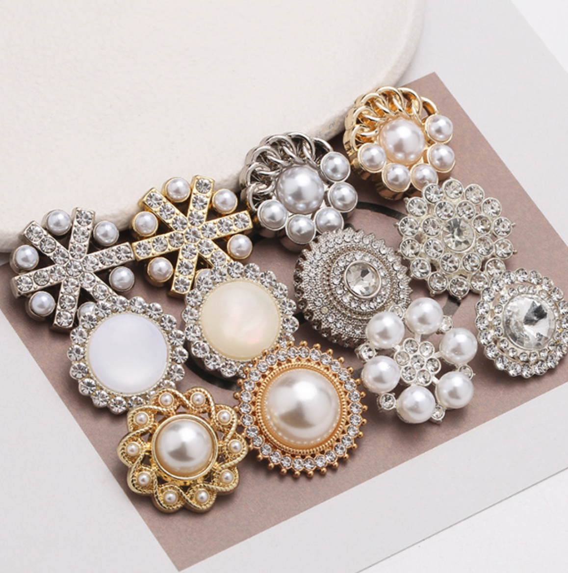 Diamante shank buttons – www.jimmybuttons.com.au