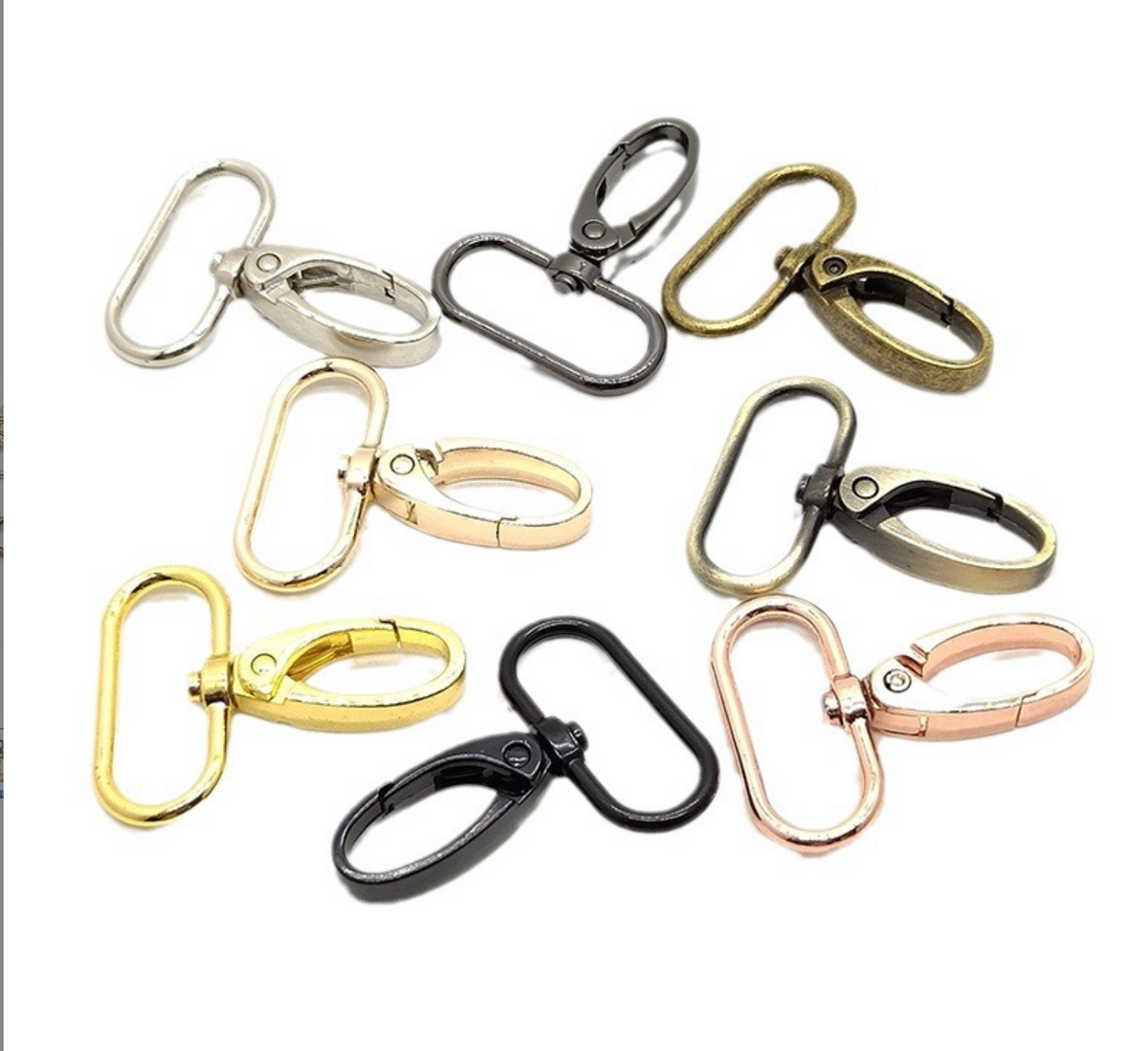Oval Push Gate swivel Hooks - Dog clips – www.jimmybuttons.com.au