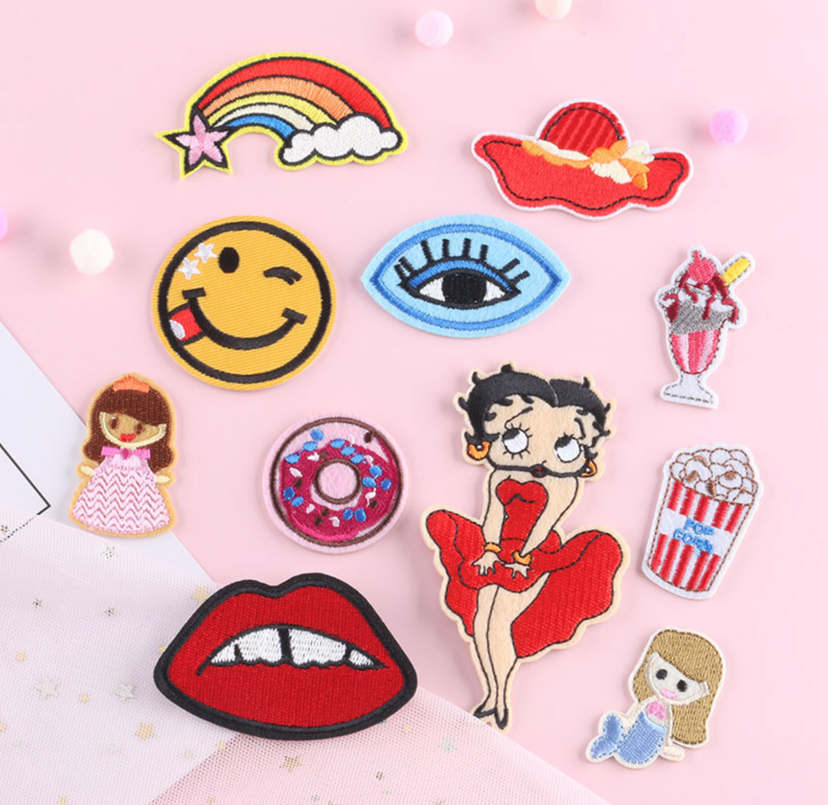 Emb patches - Lips – www.jimmybuttons.com.au