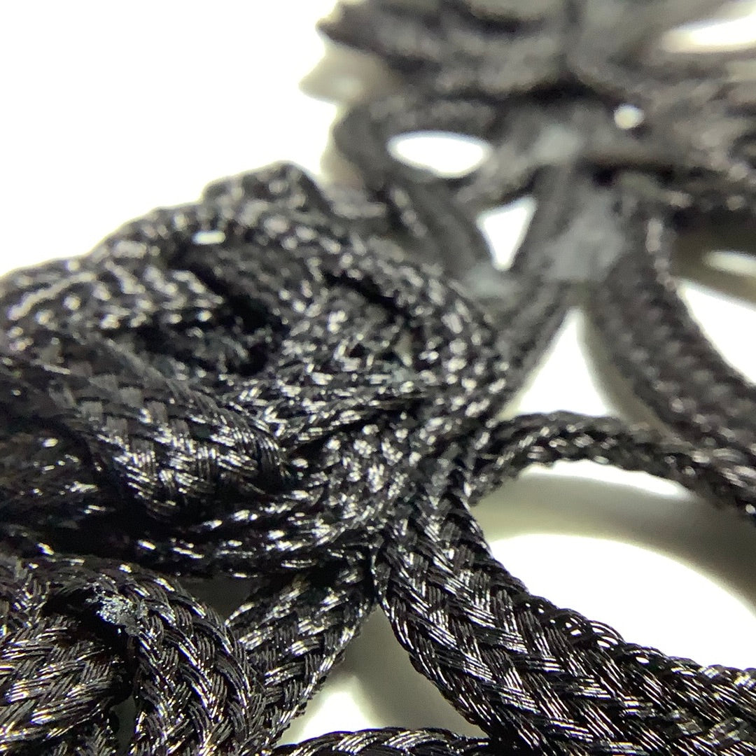 Braided lace neckline applique – www.jimmybuttons.com.au