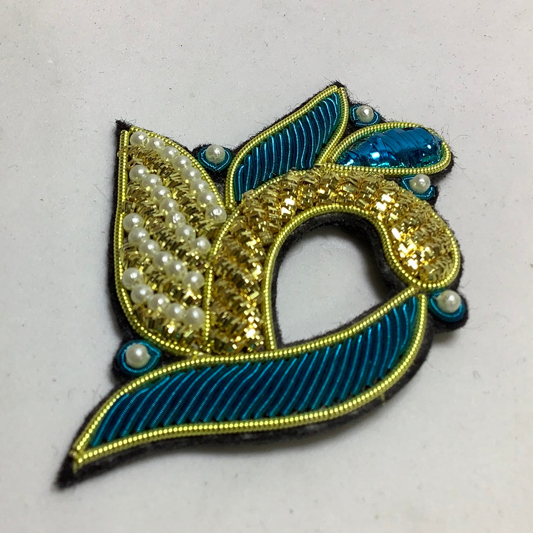 Luxury emb beading decorative Patches – www.jimmybuttons.com.au