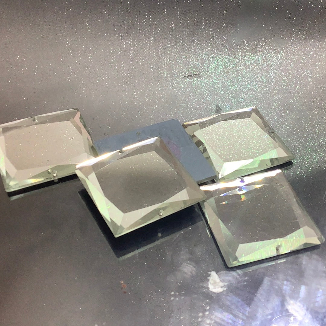 Square glass beads – www.jimmybuttons.com.au