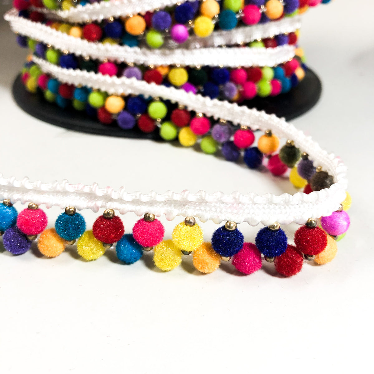 Père Double Row Pom Pom Trim – www.jimmybuttons.com.au