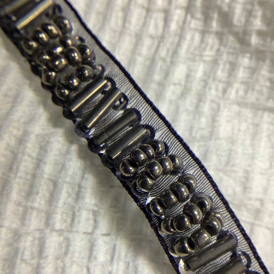 Jane beading tape on organza – www.jimmybuttons.com.au