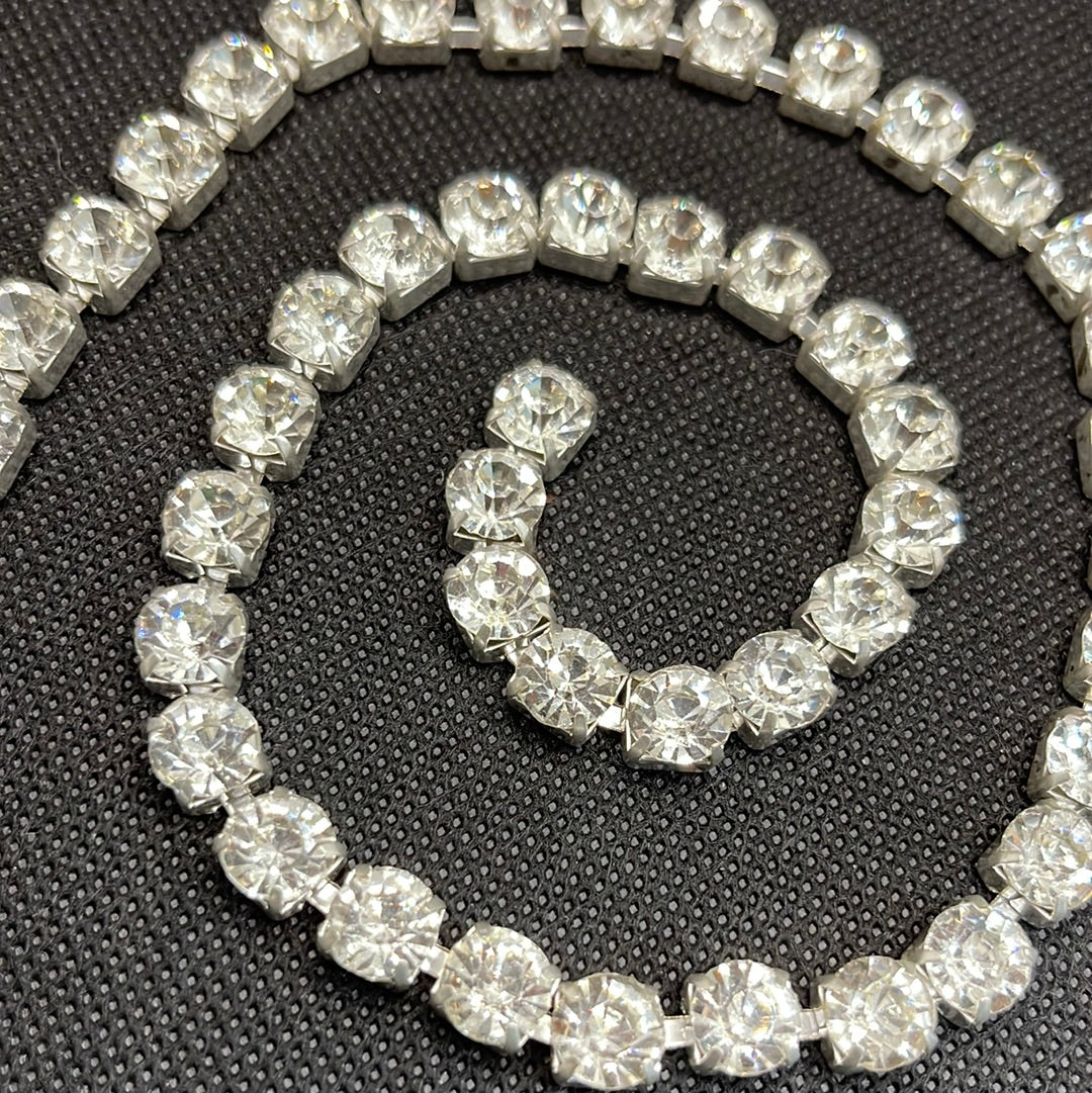 Round diamanté chain ribbon – www.jimmybuttons.com.au
