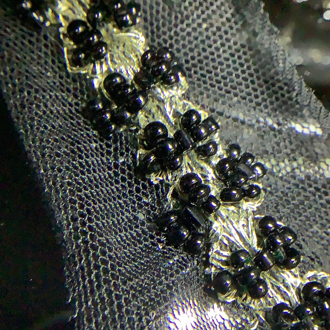 Mesh beading trim – www.jimmybuttons.com.au