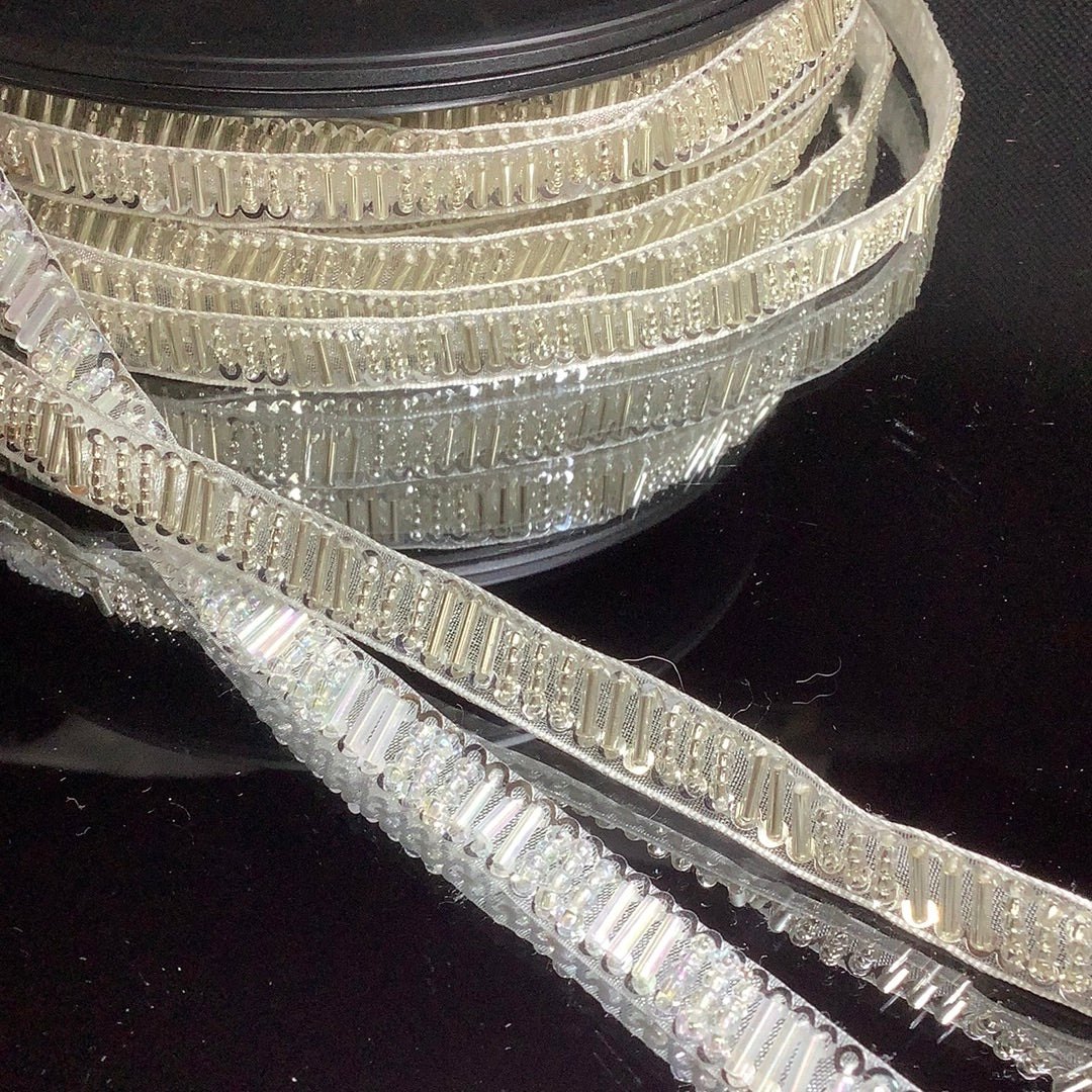 Jane beading tape on organza – www.jimmybuttons.com.au